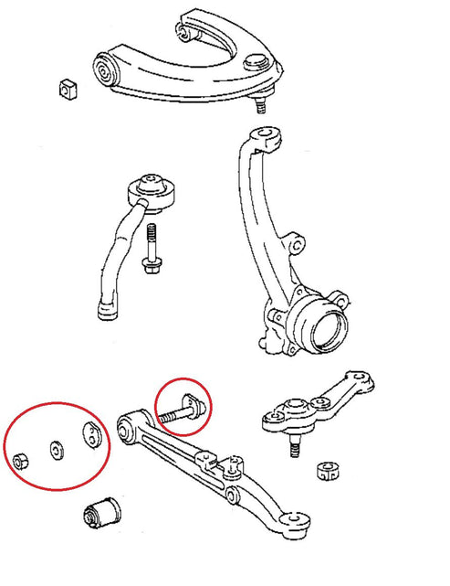 Toyota JZX90 / JZX100 Front Eccentric Camber Bolts – Garage-D